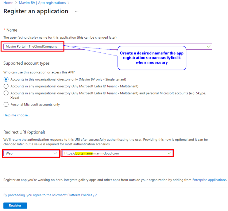 Onboarding | Federate Mavim Portal with Entra ID