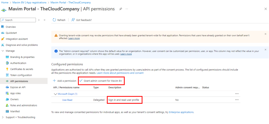Onboarding | Federate Mavim Portal with Entra ID