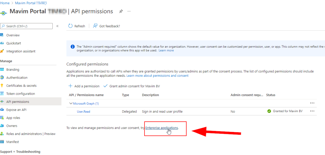 Onboarding | Federate Mavim Portal with Entra ID
