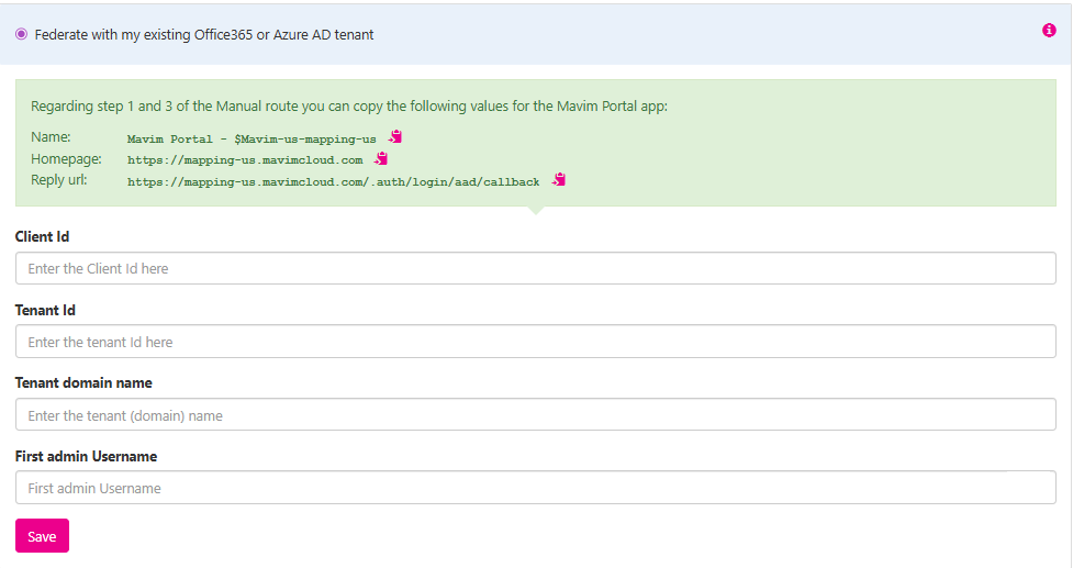 Onboarding | Federate Mavim Portal with Entra ID